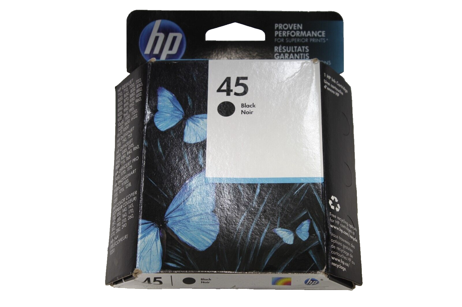 Genuine HP 45 51645A Black Ink Cartridge NEW OEM SEALED Ireland Jan ...