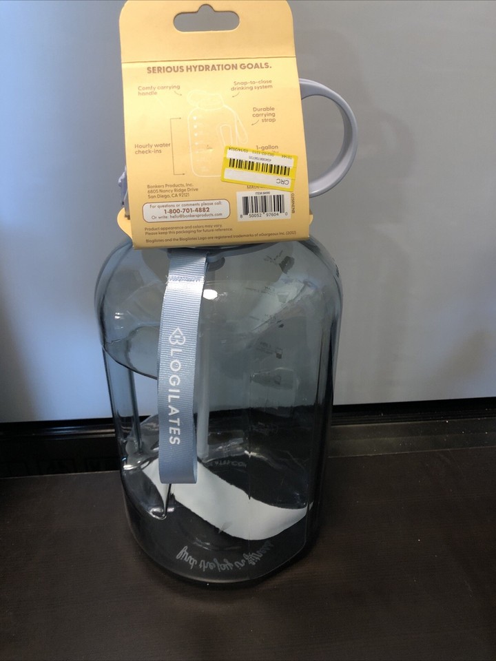 Blogilates Designer Gallon Blue Water Bottle BRAND NEW with Tags | eBay