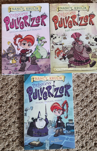 PRINCESS PULVERIZER SERIES by Nancy Krulik 1-3 Paperback BOOKS 1, 2, 3 ...