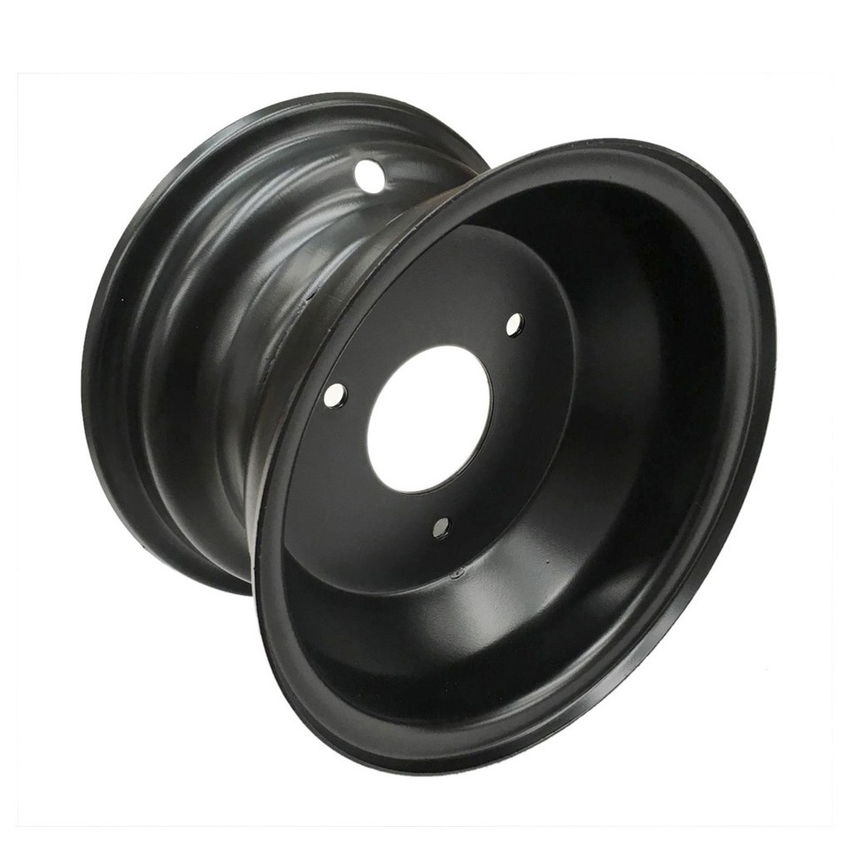 4pc 7" Black Wheel Rim 3 Hole For 90cc-125cc 16x8-7 ATV Quad Go Kart ...