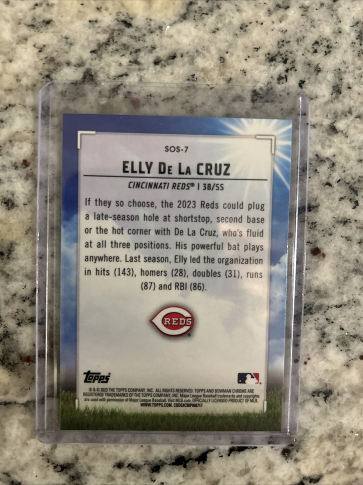 2023 Bowman - Sights on September #SOS-7 Elly De La Cruz (RC) | eBay