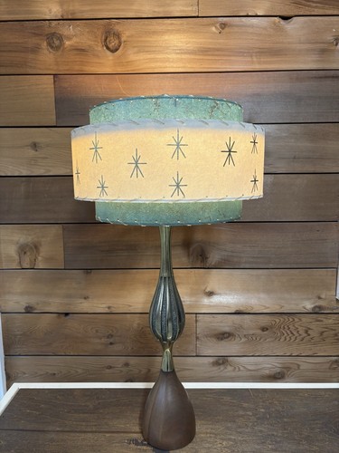 Mid Century Vintage Style 3 Tier Fiberglass Lamp Shade Modern Alpine ...