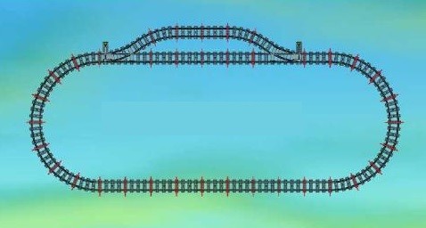 Lego® TRAIN Tracks RC Railway 7895 7896 7499 60205 Rails SET Switch ...