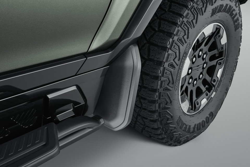 2024-2025 GMC Hummer EV SUV Front & Rear Molded Splash Guards Pkg Black ...