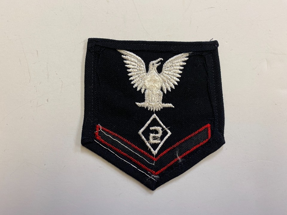 NR1048 WW2 US Navy Rate Blue Specialist S Shore Patrol 3rd Class IR42T ...