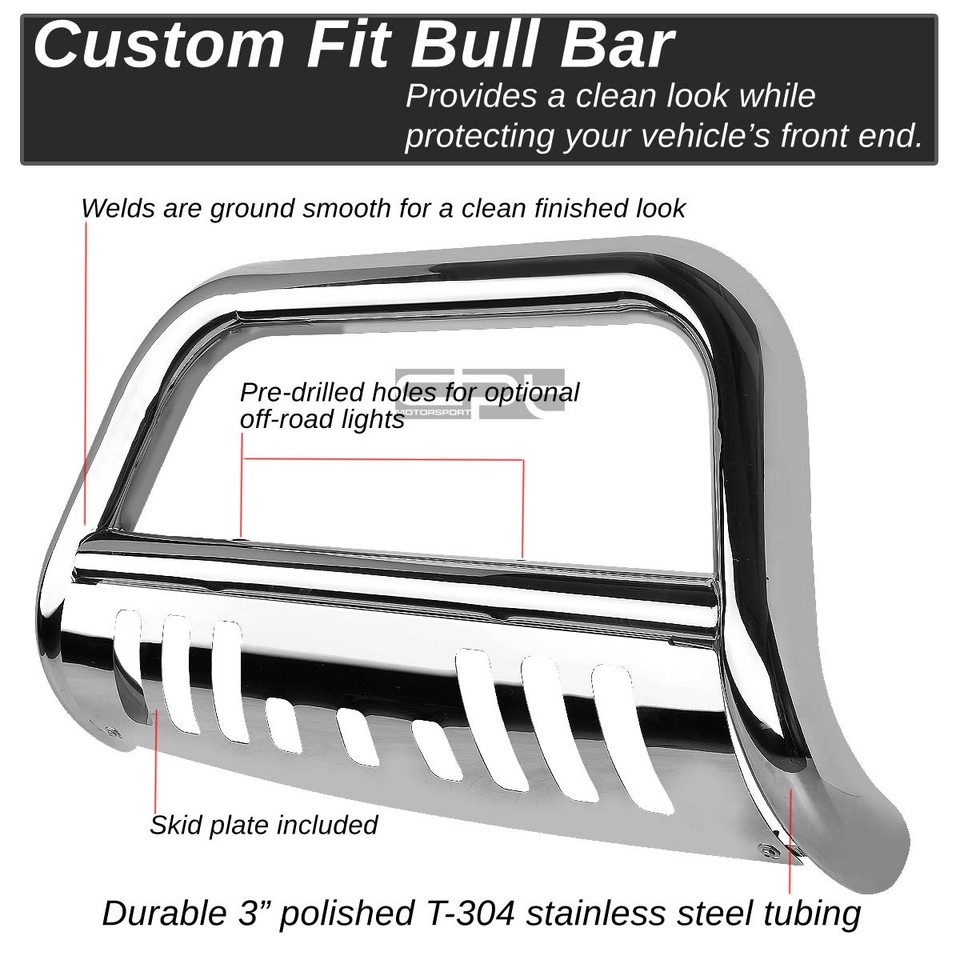 07-14 Chevy Suburban Tahoe Escalade Chrome Bull Bar Push Bumper Grille ...