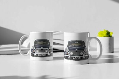 Personalised Number Plate Classic Mini Cooper Reg Coffee Mug Unique ...