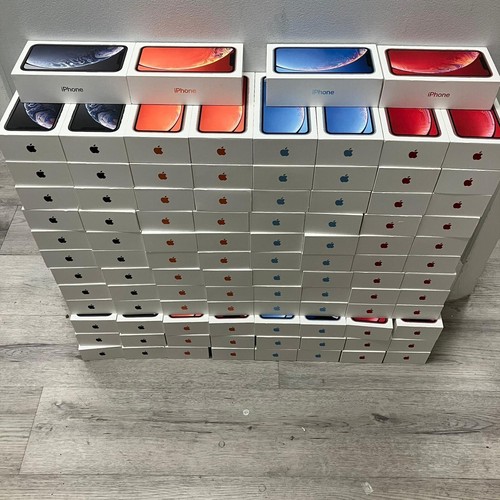 100 Lot x iPhone XR Boxes Original Apple Retail Black Red Blue Coral ...