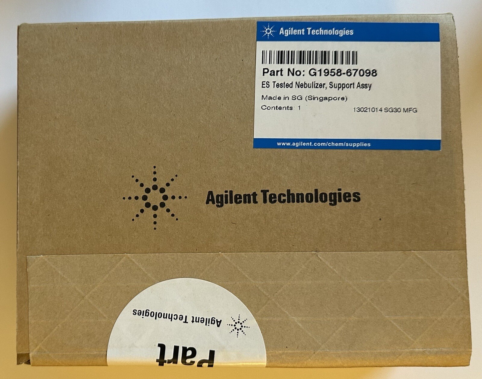 Agilent ES Tested Nebulizer Support Assembly G1958-67098 for sale ...