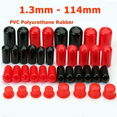 PVC Rubber Round End Cap Thread Cover Steel Pipe Plastic Tube Protect ...