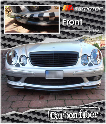 Carbon Fiber Front Lip Spoiler fit for Mercedes W211 E-Class E55 E320 ...