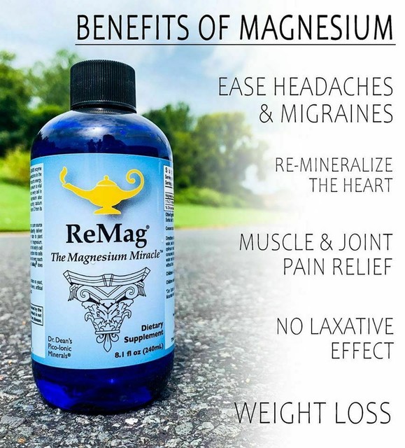 Remag Magnesium Miracle Pico-ionic Liquid 16 FL Oz by Dr Carolyn Dean ...