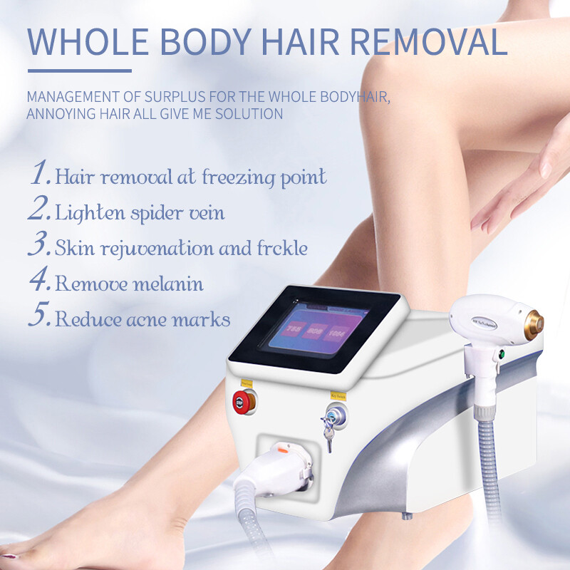 Laser 755 808 1064nm Diodo Laser 808nm Hair Removal Machine Permanent ...