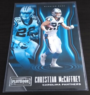 CHRISTIAN MCCAFFREY CAROLINA PANTHERS 2018 PANINI PLAYBOOK CARD NUMBER ...
