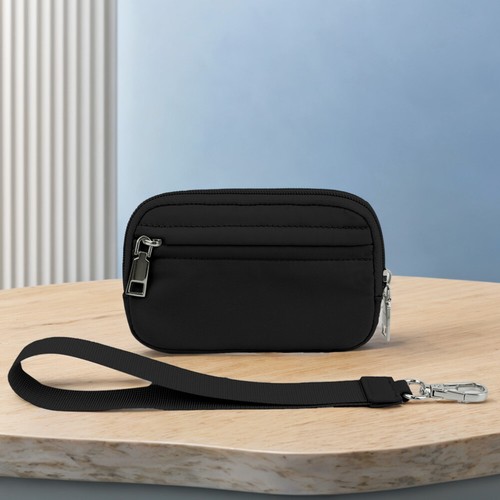 Nylon Coin Purse Multi Pocket for Men Women Keychain Wallet Coin Pocket ...