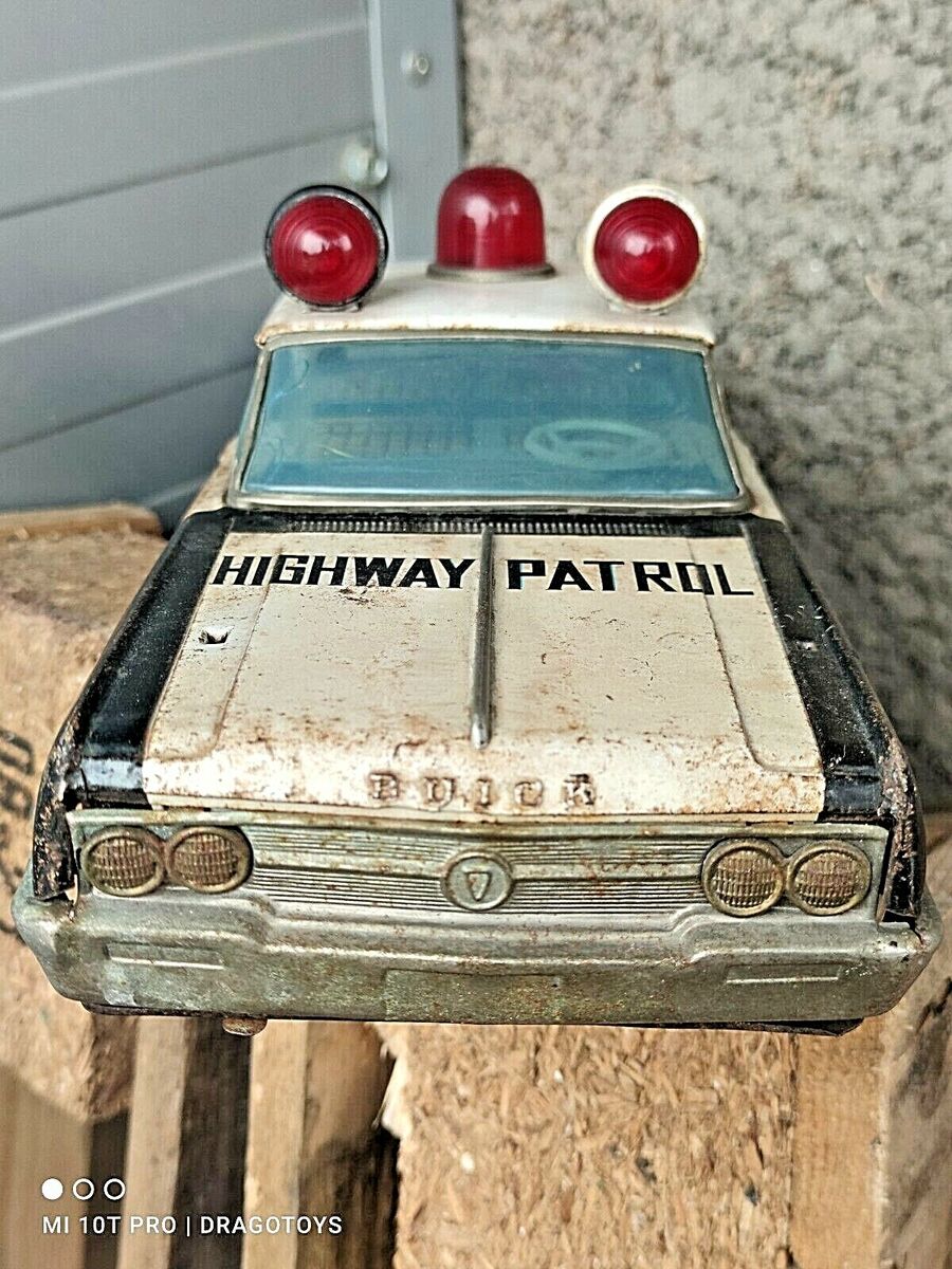 VINTAGE CADILLAC POLICE TIN TOY CAR 60's MADE IN JAPAN VINTAGE CADILLAC POLICE TIN TOY CAR 60's MADE IN JAPAN