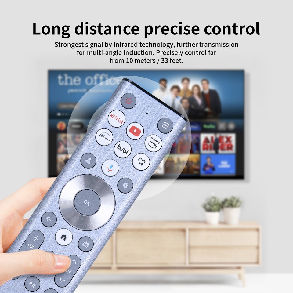 New ERF6A80 Remote Control For Hisense Class A7 U8 Series TV W Google ...