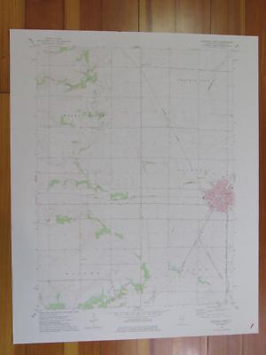 Bushnell West Illinois 1978 Original Vintage USGS Topo Map | eBay