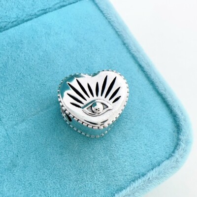 Authentic 925 Sterling Silver Pandora All-seeing Eye Heart Charm ...