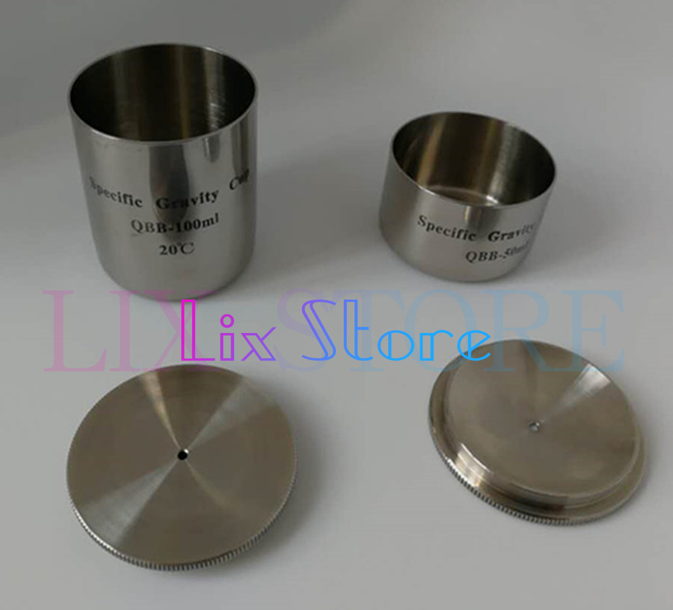 37ml, 50ml, 100ml QBBstainless steel paint pycnometer / density cup ...