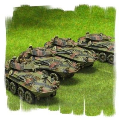 Painted! - US LAV-25 Platoon (4 vehicles) - 15mm WW3 - Team Yankee | eBay