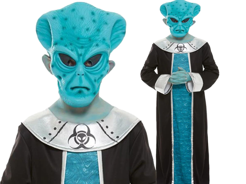 Alien Despertar Niños Halloween Aliens Disfraz + Máscara Nuevo | eBay