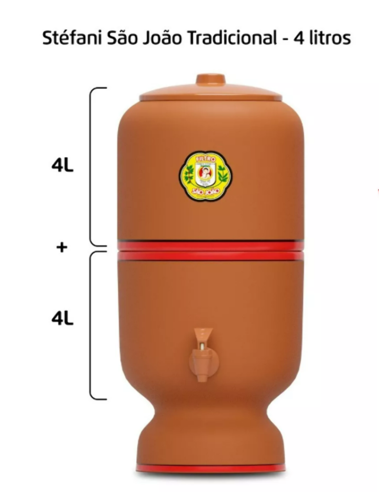 Brazilian Clay Water Purifying Filter Traditional Ceramic Sao Joao ...