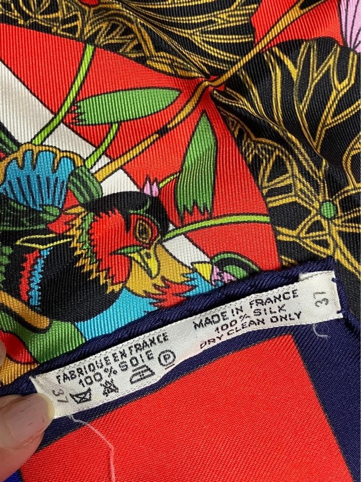 Hermes Scarf Chinoiserie Pattern Kite in the Sky Silk Pattern Koinobori ...