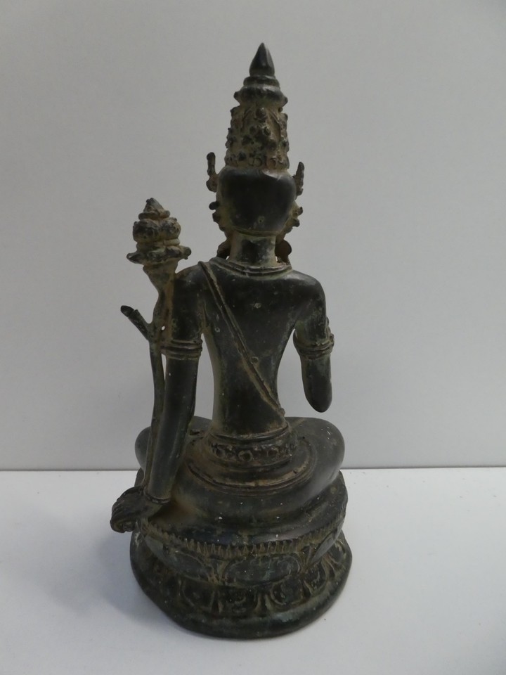 ASIAN BRONZE BUDDHA STATUE DEITY DEWI SRI RICE GODDESS HINDU TARA ...