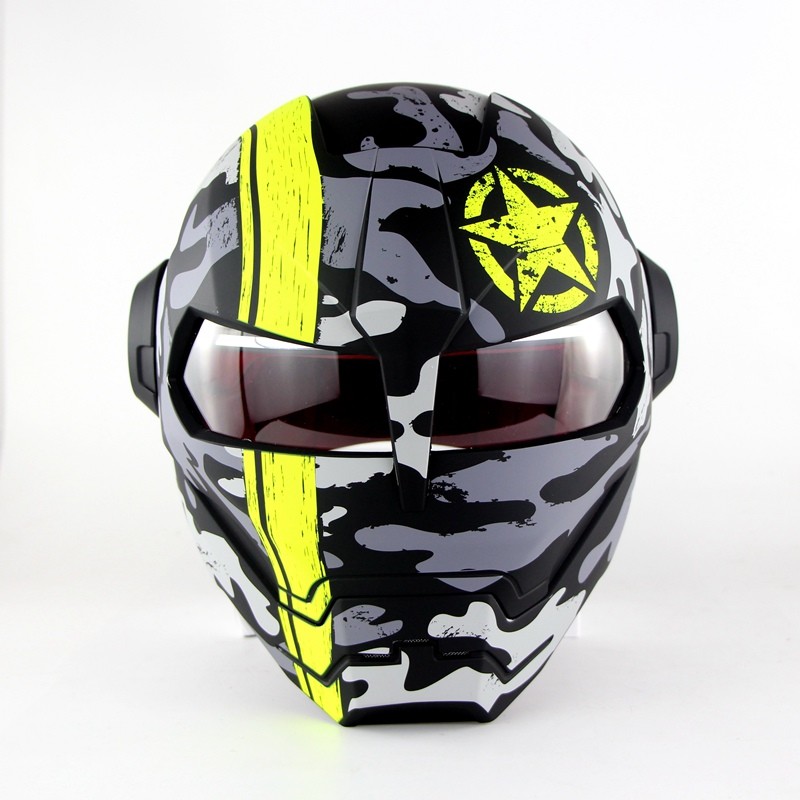 DOT Robot Motobike Moto Modular Flip Up Helmets Motorcycle Full Face ...