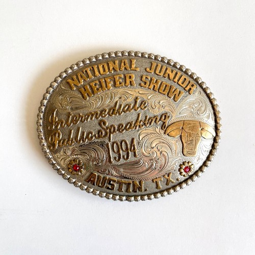 Vintage 1994 Broken Arrow Co. National Junior Heifer Show Trophy Belt ...