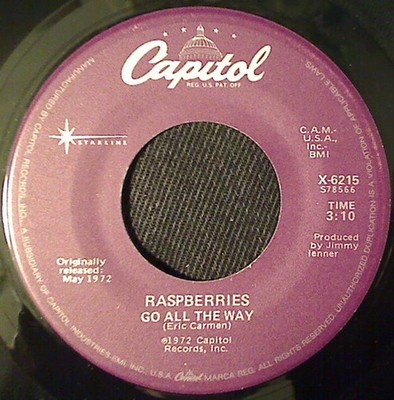 Raspberries - Go All The Way / Tonight 0 7", Single, RE, Spe Capitol ...