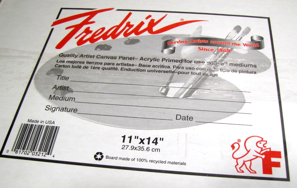 Lot of 2 of FREDRIX CANVAS PANELS Artist Boards Painting 11 X 14" & 9 X ...