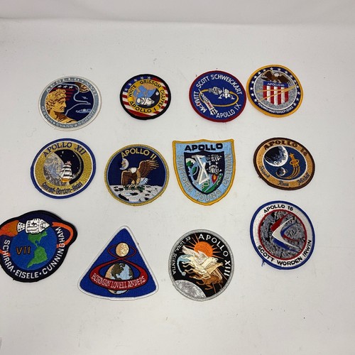 12 unused Apollo Mission Patches Embroidered Collectible Space ...