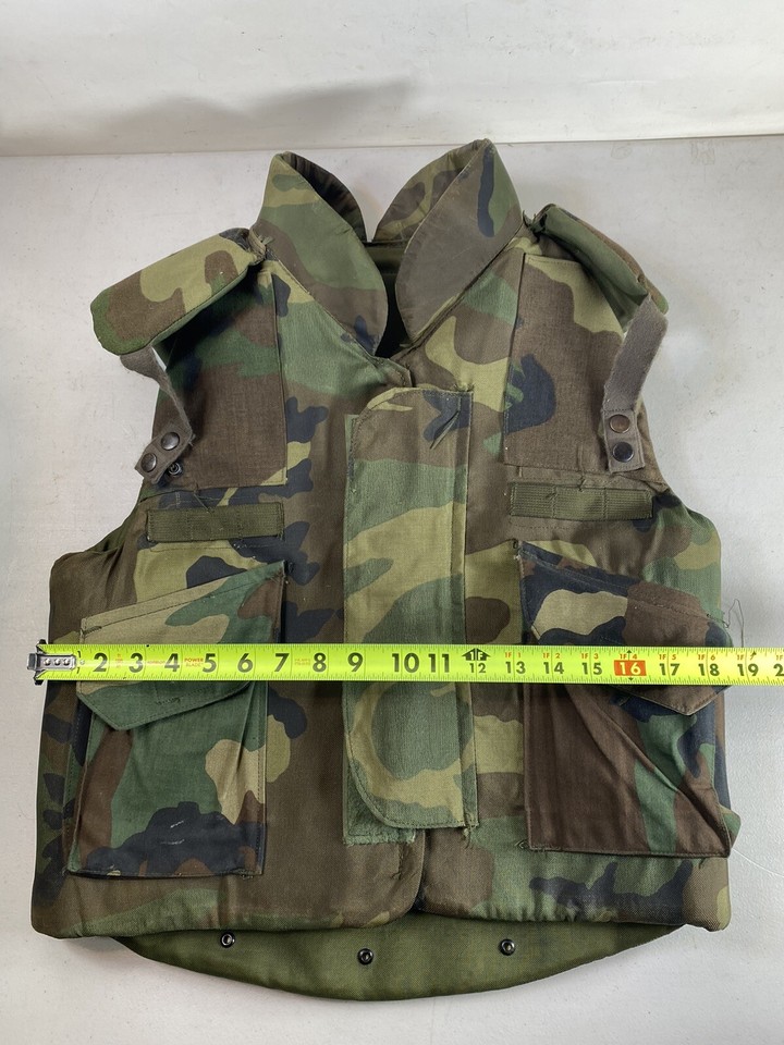US PASGT Flak Jacket Woodland Camo Fragmentation Vest Army Bullet Proof ...