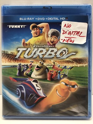 'DREAMWORKS' - "TURBO" - Blu-ray And DVD COMBO. No Digital B-03 ...