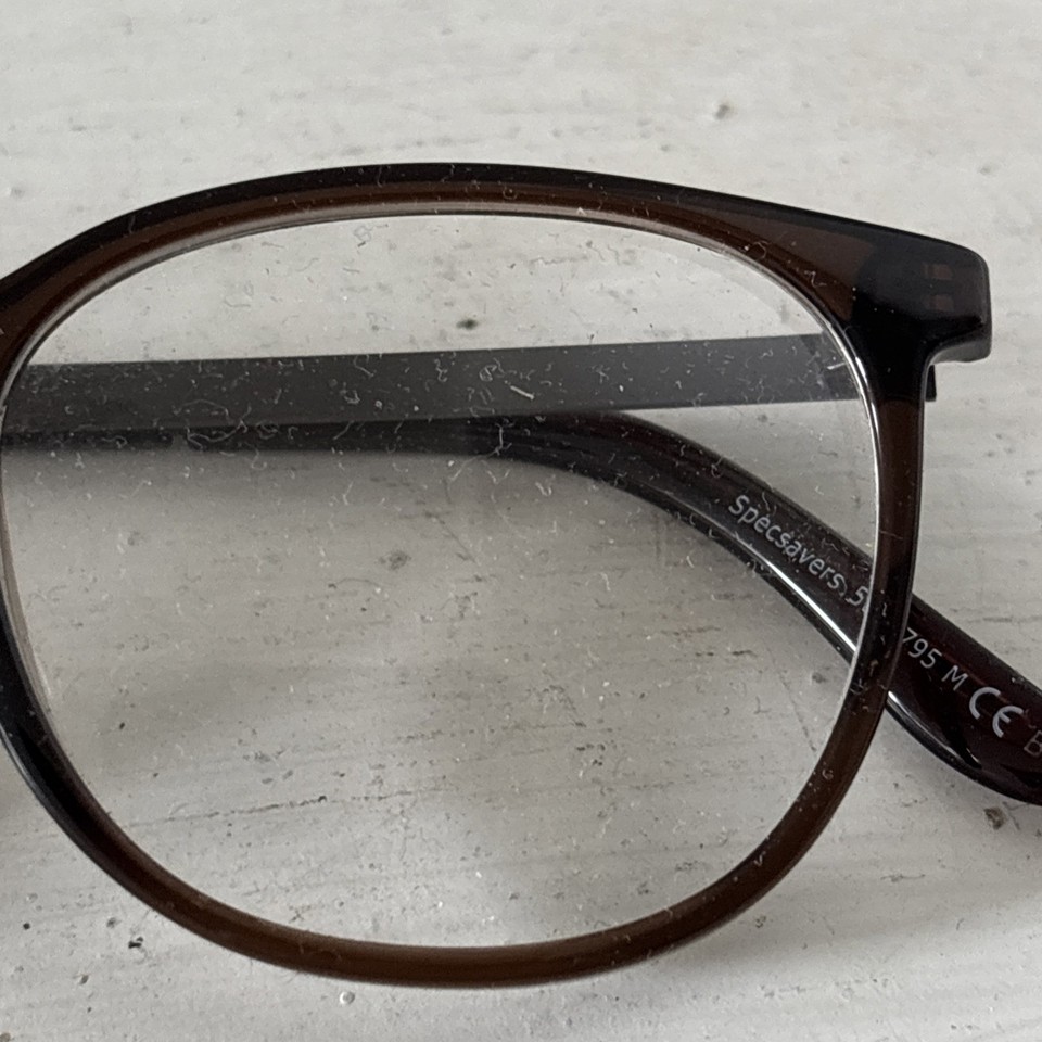 Specsavers Cathal Black Brown Glasses Round Frames 30881105 50 20 145 ...