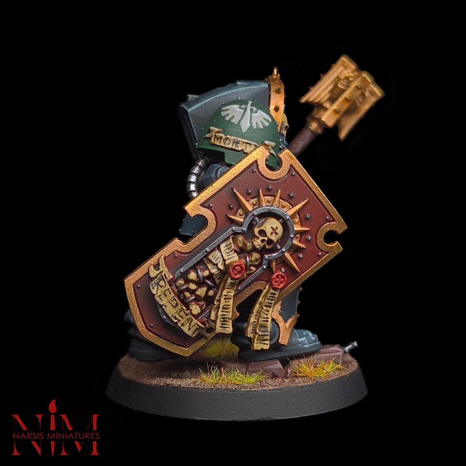 Warhammer 40k painted Dark Angels chaplain in terminator armour | eBay