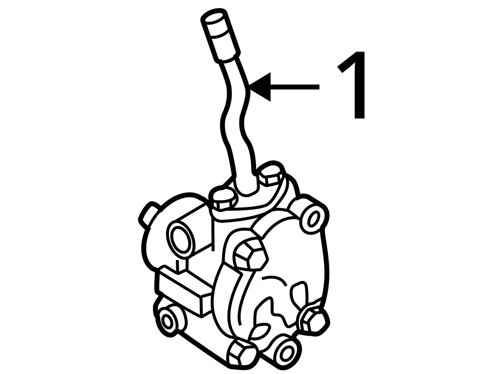 01 02 03 04 2001-2004 Ford Escape 3.0L Power Steering Pump 106K Miles ...