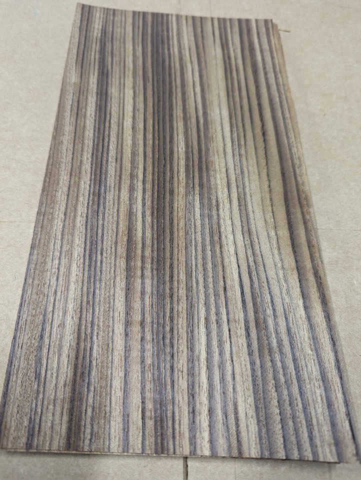 Teak Quarter Cut wood veneer 6" x 12" raw no backing 1/42" thick AA ...