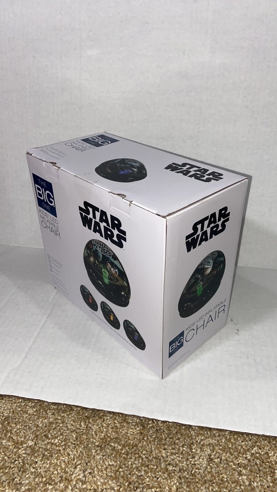 STAR WARS Kids Inflatable Chair w/ LED Light 22x34x36 The Big One NIB ...