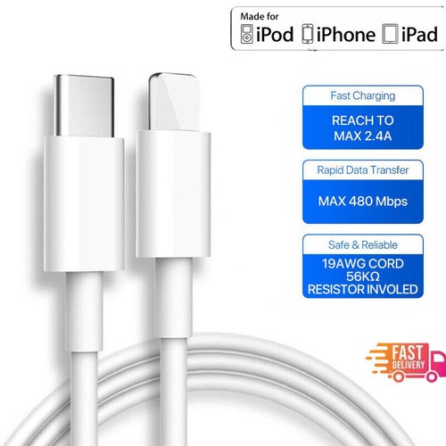 20W PD Fast Charging Cable Quick Charger Power Sync Cord For Apple iPhone & iPad | eBay