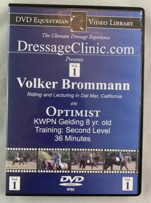 Horse Dressage Clinic DVD Volkar Brommann Optimist Equestrian Library ...