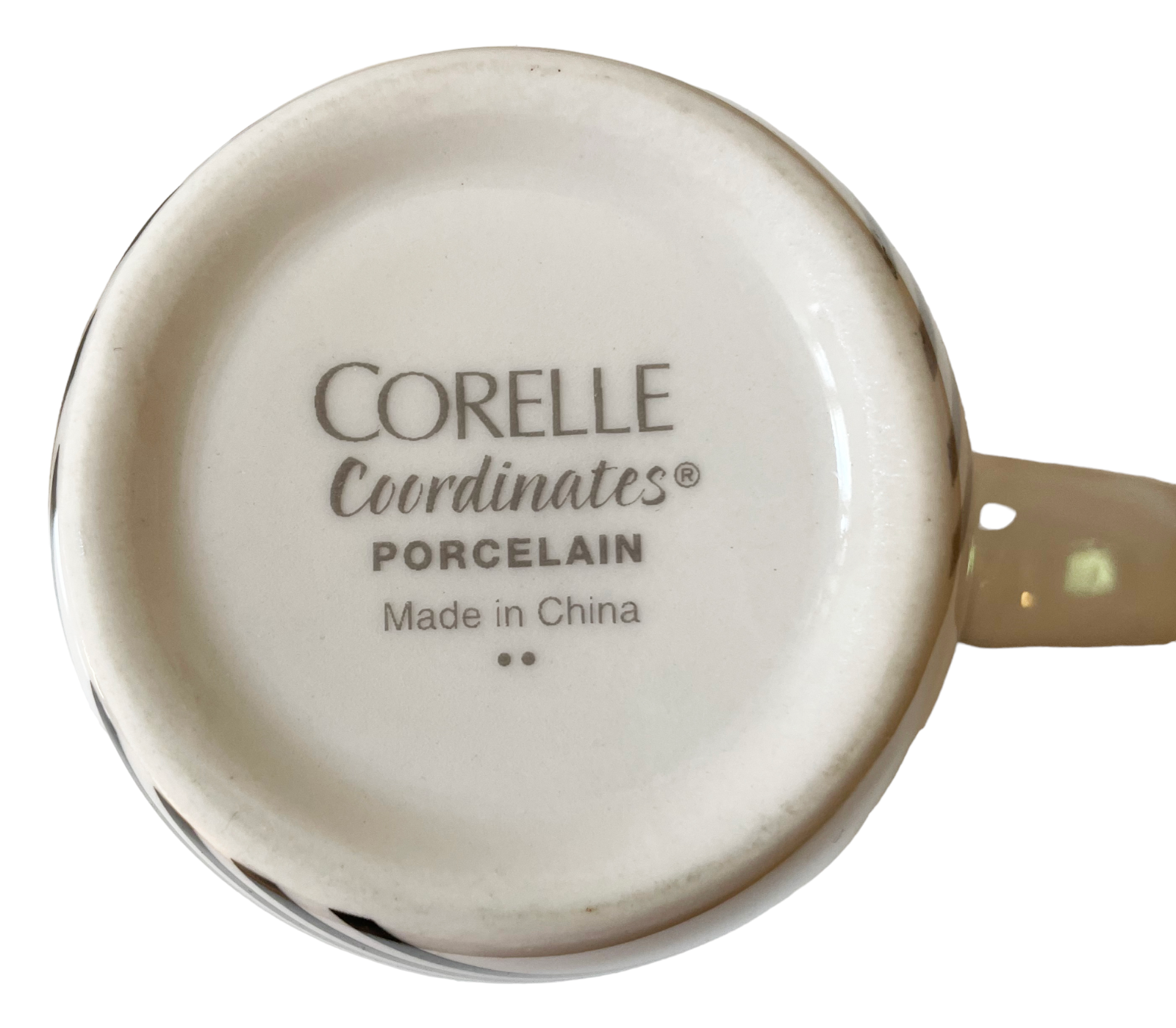 Corelle Coordinates Set 5 Urban Arc Porcelain Square Coffee Cups Mugs ...