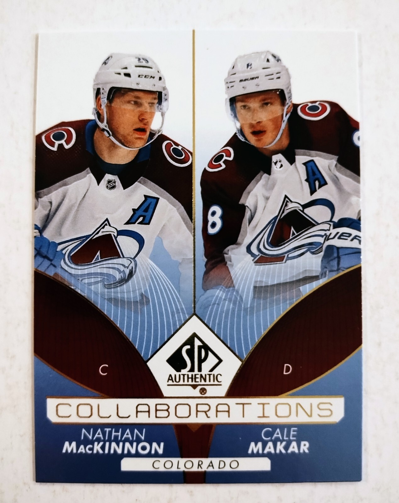 2022-23 SP Authentic - Collaborations Blue #C-10 Cale Makar, Nathan ...