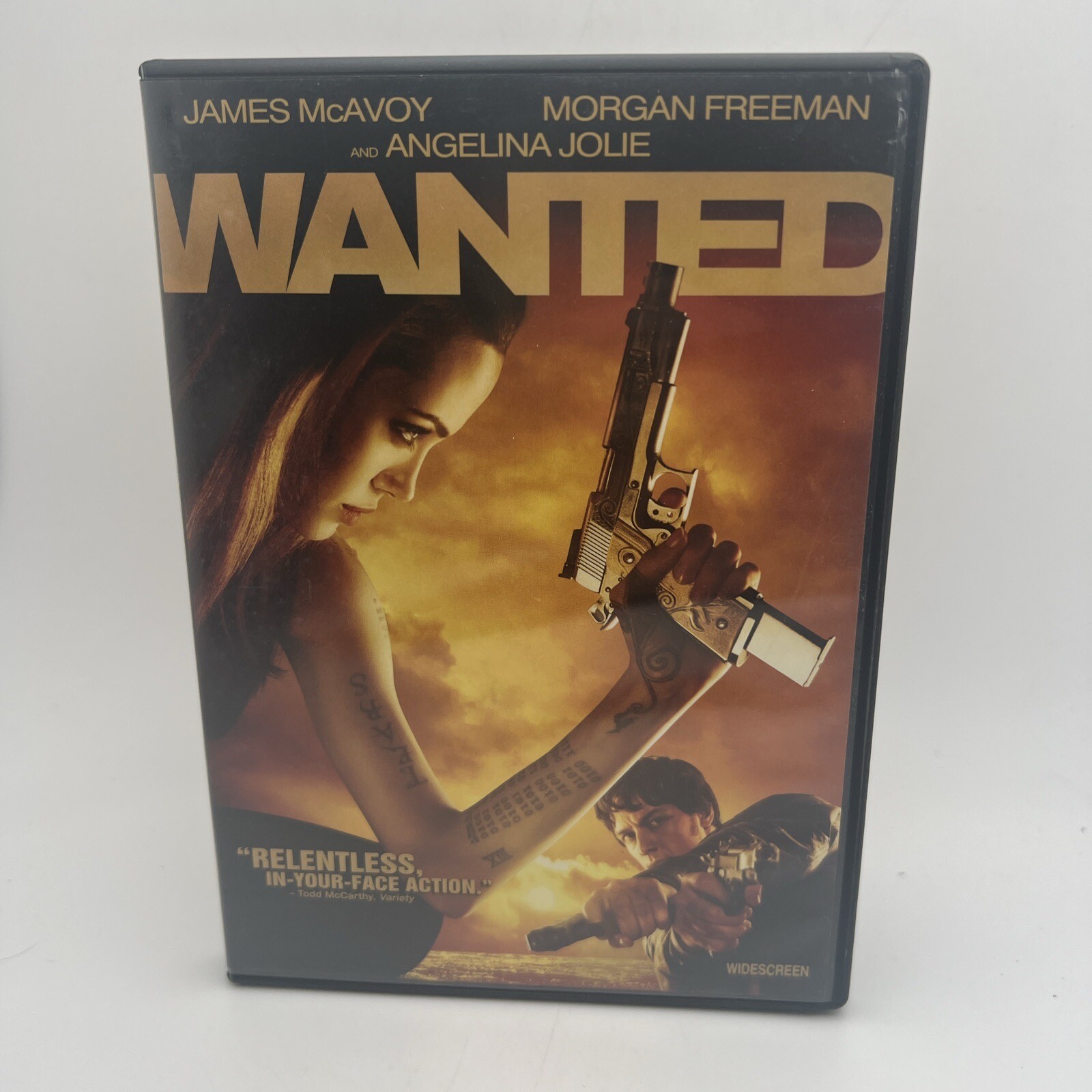 Wanted DVD 2008 James McAvoy Morgan Freeman Angelina Jolie A4 ...