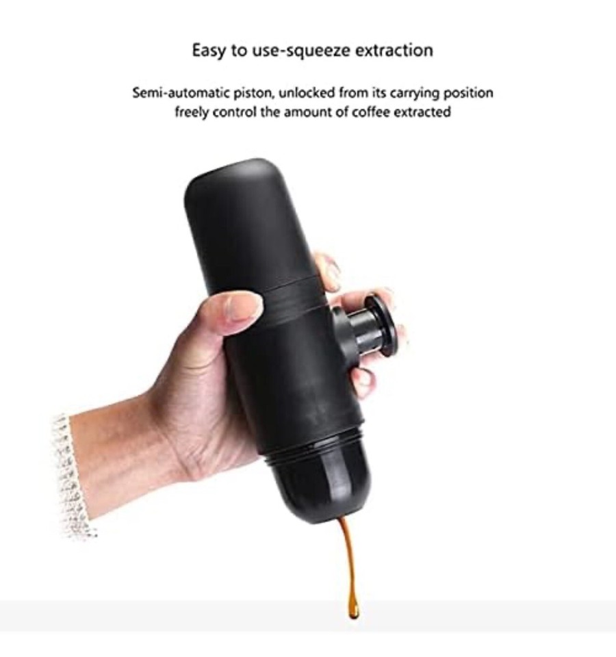 Portable Manual Espresso Capsule Coffee Maker Mini Coffee Machine ...