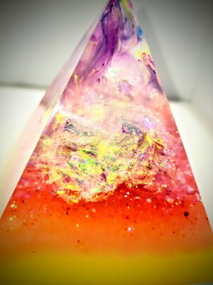 Uv Light Up pyramid With Dicro Film And Fairy Lights | eBay