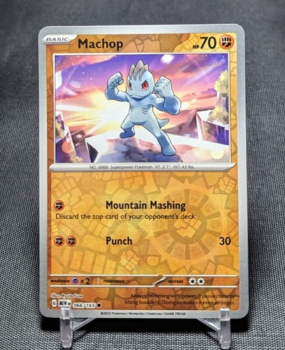 Machop Common Reverse Holo 2023 Scarlet & Violet 151 Pokemon TCG Card ...