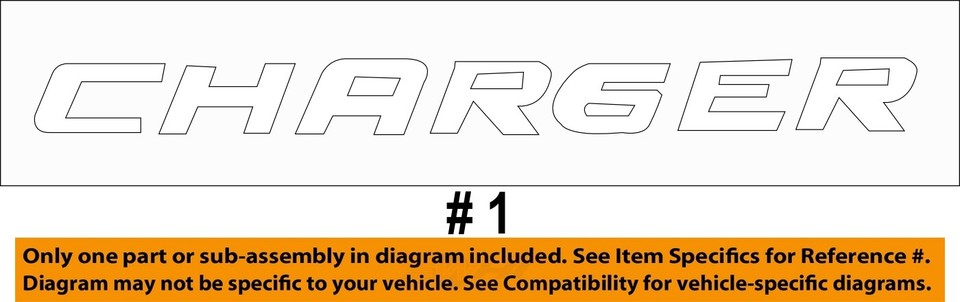 Dodge CHRYSLER OEM 15-18 Charger Trunk Lid-Emblem Badge Nameplate ...